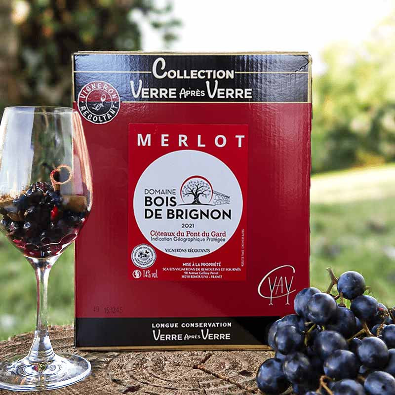 Bib de vins rouges - Cubitainer de vin - Collection Verre Après Verre